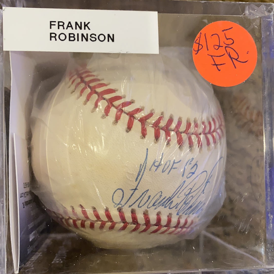 Frank Robinson autographed MLB baseball HOF 82 | eBay