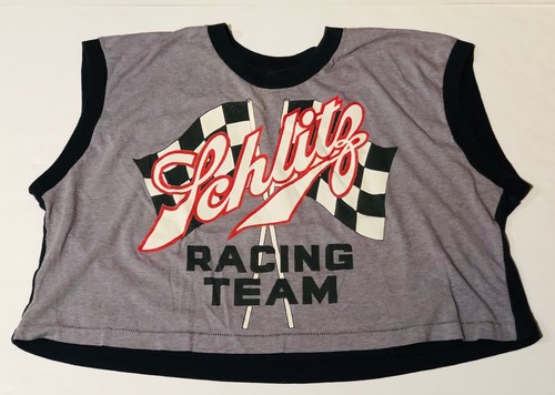 Vintage 1980’s Schlitz Beer Racing Team Stomach Belly Shirt Single ...