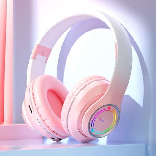 Wireless Bluetooth Headphones Children's Multi-color Light Headsets G D ...