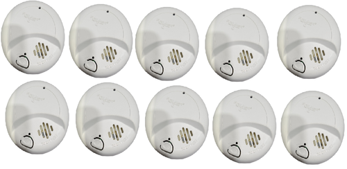 LOT OF 10 First 10 Alert 9120B AC Smoke Detector Alarm AC Power Battery ...