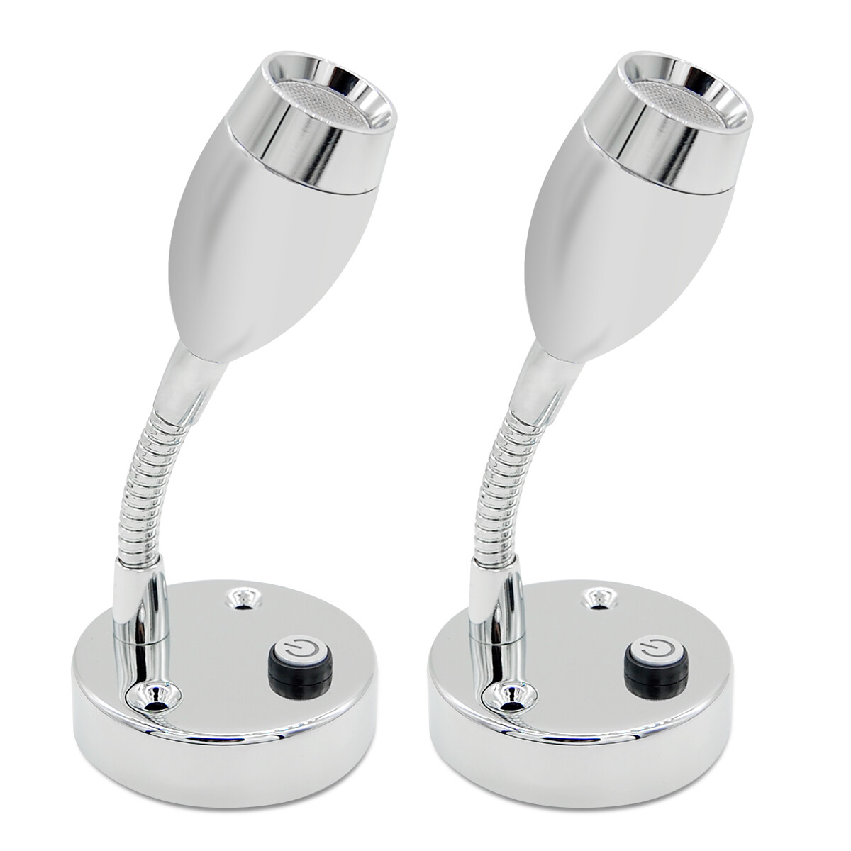 2X RV Reading Light 12V LED RV Interior Book Map Bedside Lamp Camper ...