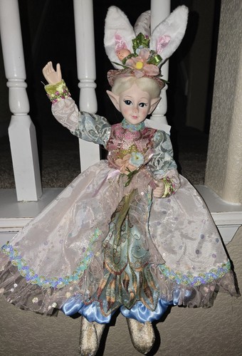 Cynthia Rowley Easter Spring Fairy Pixie Elf Shelf Sitting Doll Posable ...