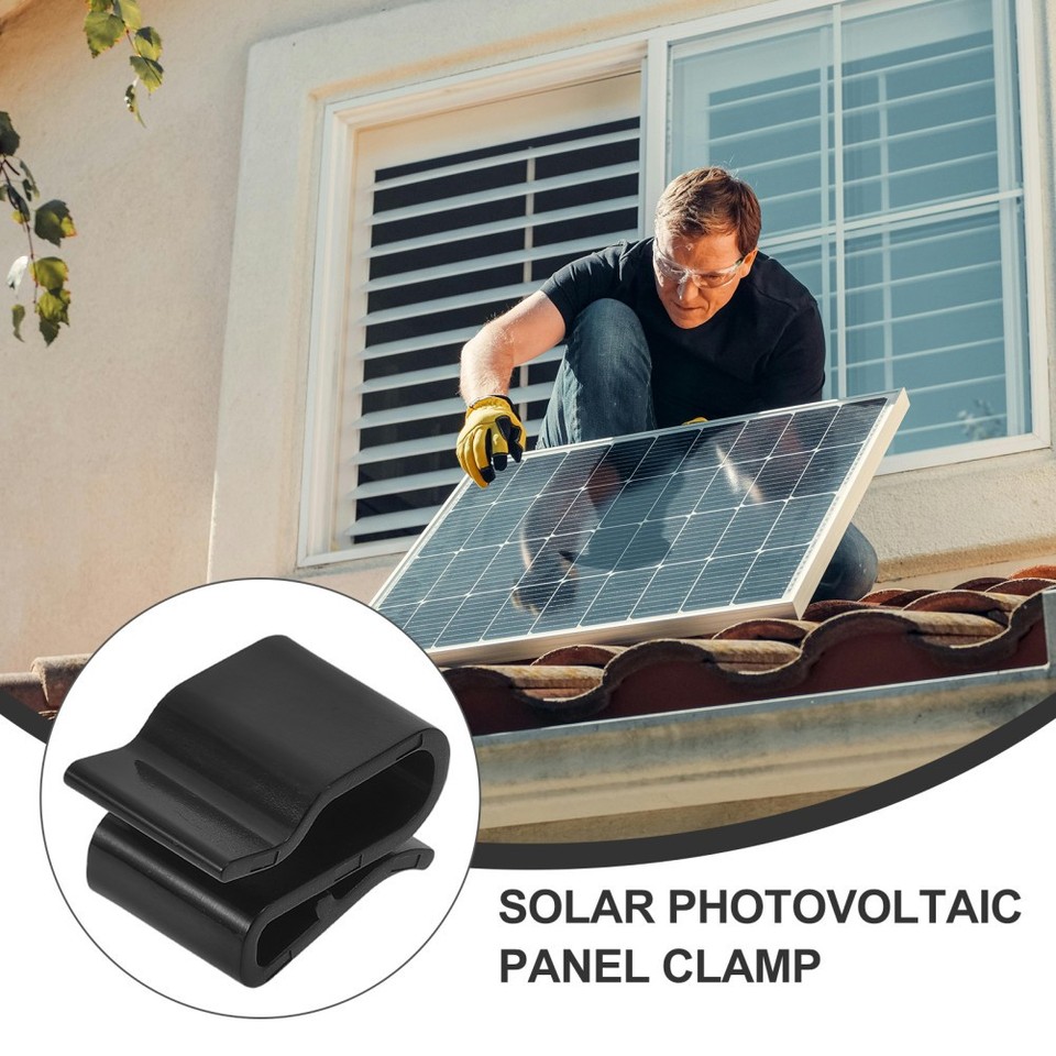 50 Pcs Photovoltaic Panel Quick Installation Clamp Cable Fixing Clip ...