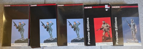 Lot of 5 Kirin 1/12 resin scale Vietnam figures (LRRP, USMC, SEAL ...