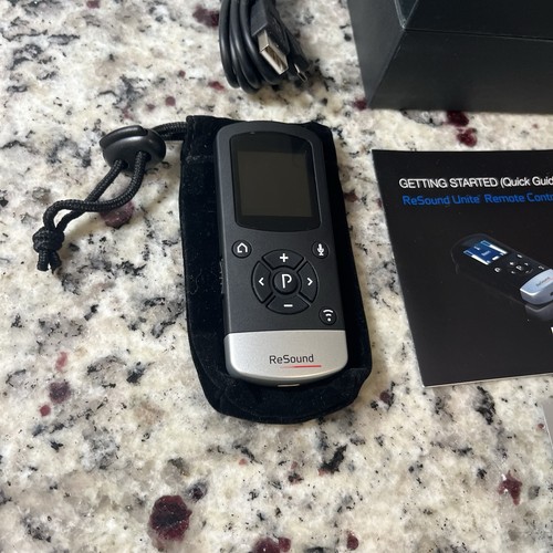 2 ReSound Hearing Aids LSB069 Left & Right & Resound Unite Remote ...