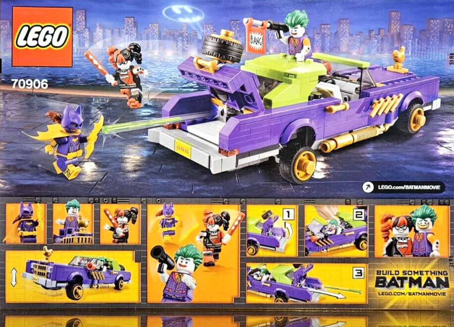 New In Box THE LEGO BATMAN MOVIE The Joker Notorious Lowrider 70906 ...