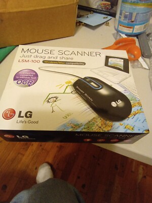 (NEW) LG Smart Scan Black Computer USB 1200 DPI Mouse Model LSM-100 ...