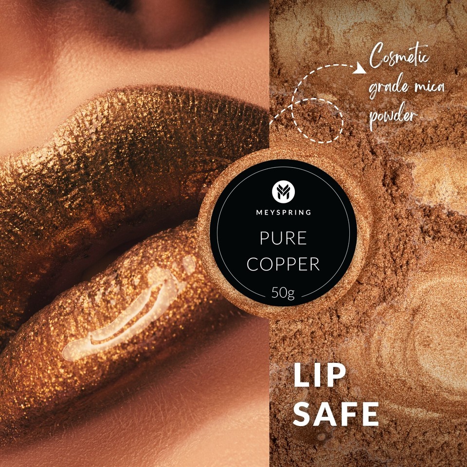 MEYSPRING Pure Copper Mica Powder for Epoxy - Resin Color Pigment ...