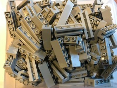 LEGO- NEW-#2653-LIGHT BLUISH GREY-BRICK 1 X 4 WITH GROVE-20 PIECES | eBay