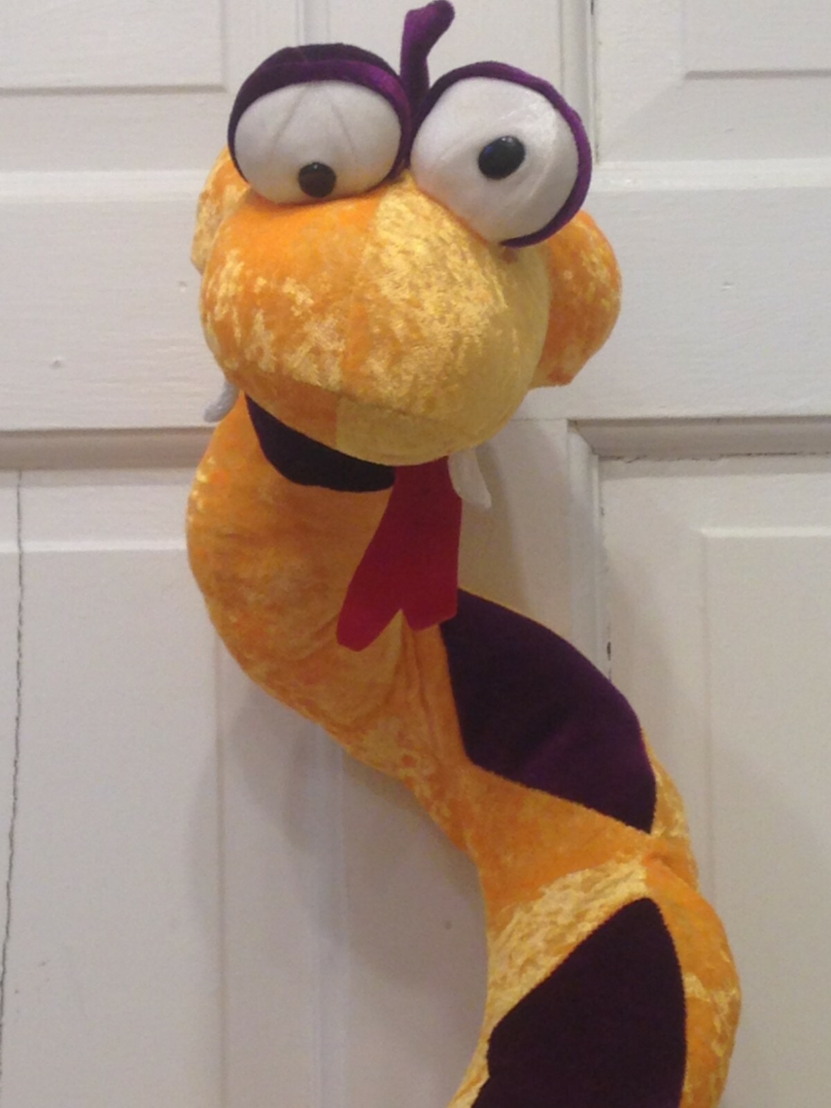 Classic Toy Co Plush Diamondback Snake Jumbo 47" Purple Yellow Plush ...