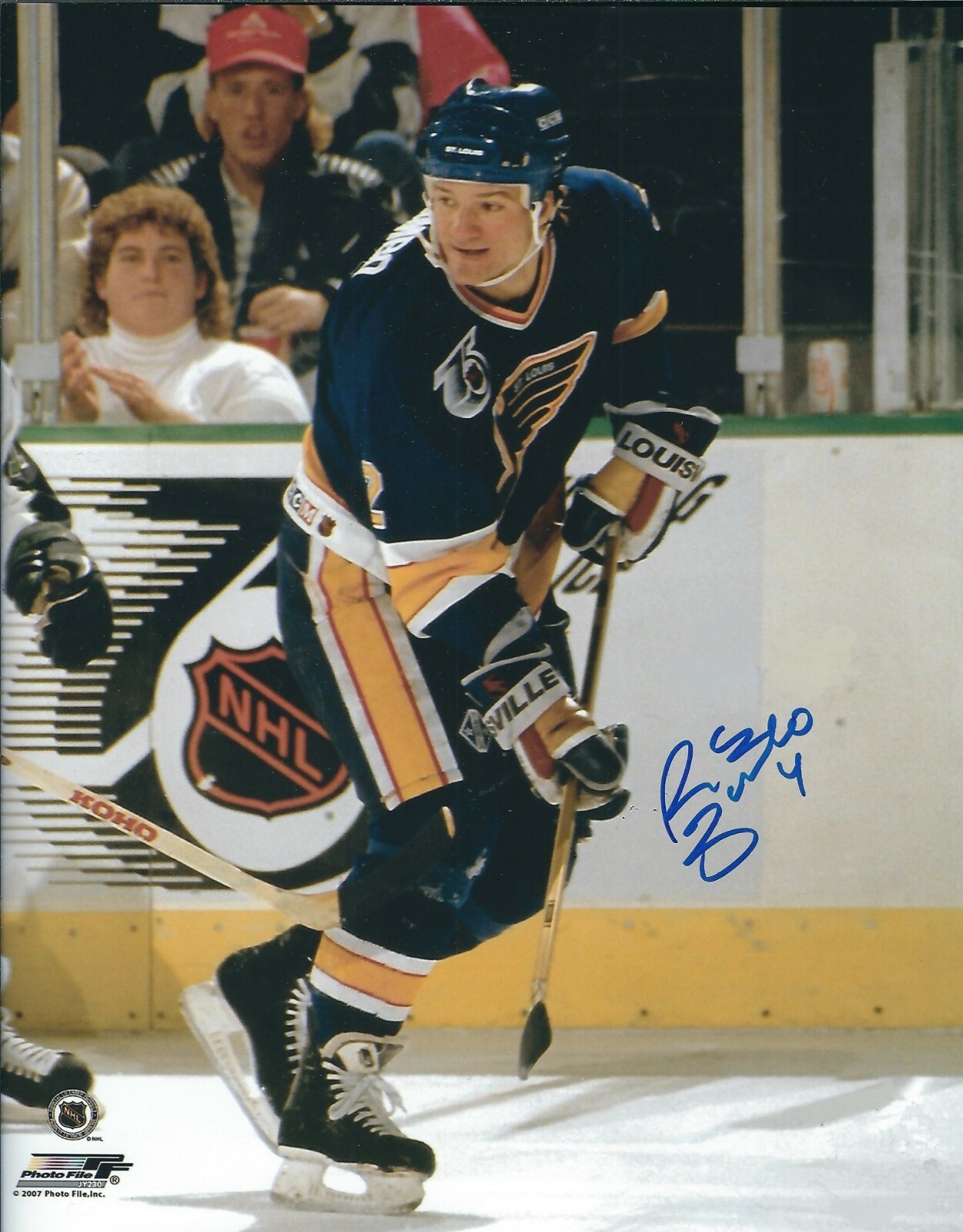 Autographed 8x10 RICK ZOMBO St. Louis Blues photo - w/COA | eBay