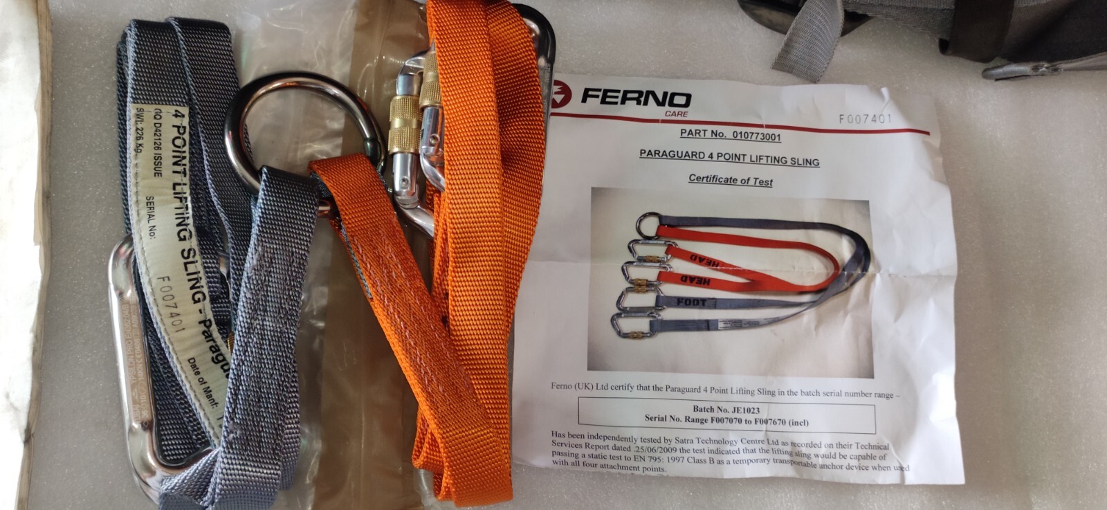 FERNO (UK).LTD PARAGUARD EXCEL RESCUE STRETCHER S.W.L - 136 KG | eBay