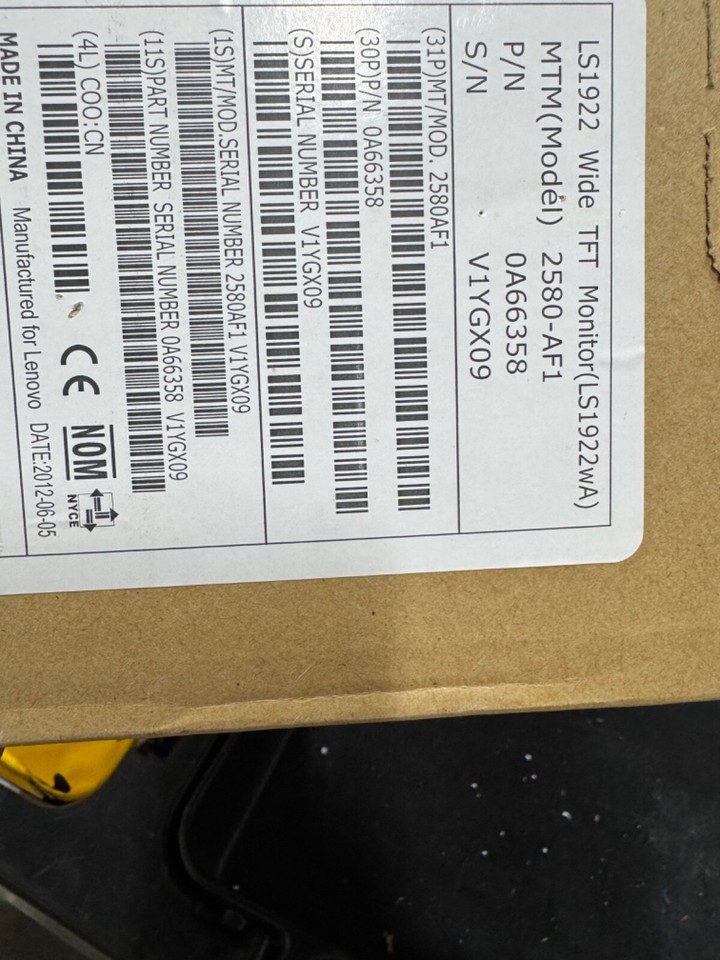 Lenovo LS1922wA LED SVGA Widescreen 19" Class Monitor - NEW!! | eBay