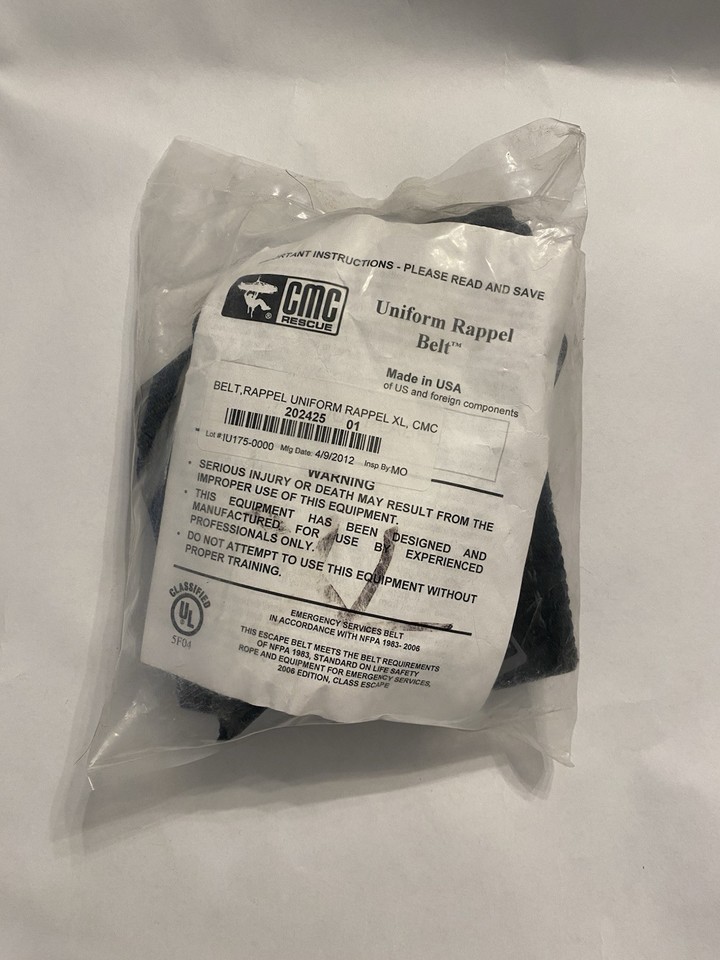CMC Rappel Uniform Belt XL | eBay