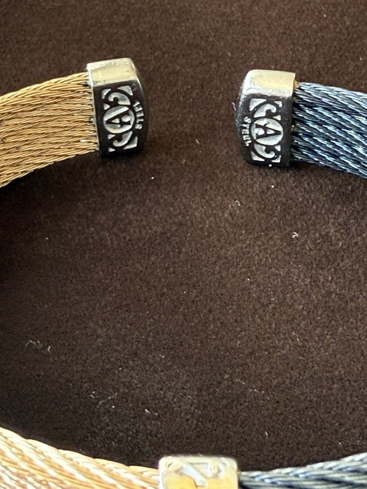 ALOR Blueberry Cable Mini Cuff with 18kt Rose Gold & Diamonds Bangle ...
