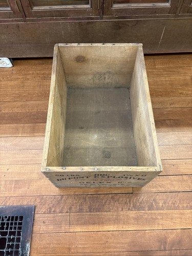 Antique Homestake Mining Company Create DU PONT EXPLOSIVES Wood Box ...