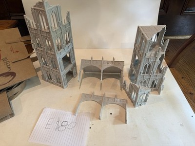 WARHAMMER 40K IMPERIAL SECTOR TERRAIN URBAN CITY Towers & Bridge | eBay