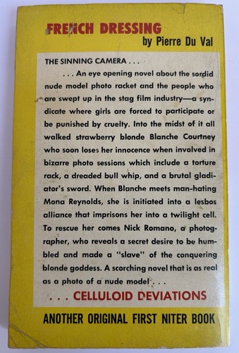 FRENCH DRESSING (1964) First Niter Pulp Lesbian Sleaze Gene Bilbrew ...