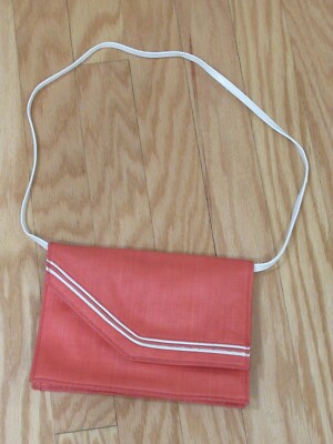Vintage Jordan Marsh Womens Handbag Purse Bag Red Made in Italy | eBay