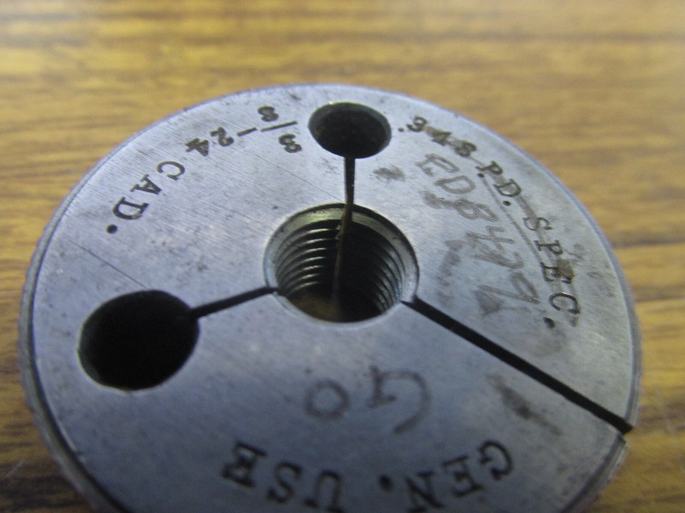 Go Thread Ring Gage 3/8"-24 CAD. | eBay
