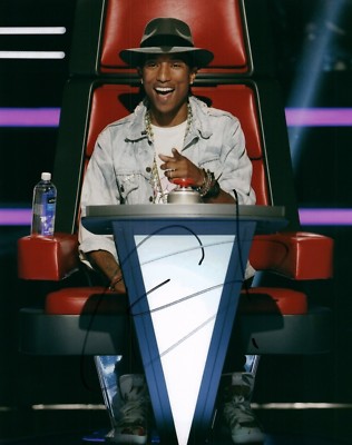 Pharrell Williams The Voice Signed 8x10 Photo Autographed N.E.R.D Daft ...
