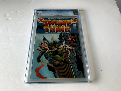 SWAMP THING 2 CGC 9.4 BERNIE WRIGHTSON 1ST PATCHWORK MAN DC COMICS 1973 ...