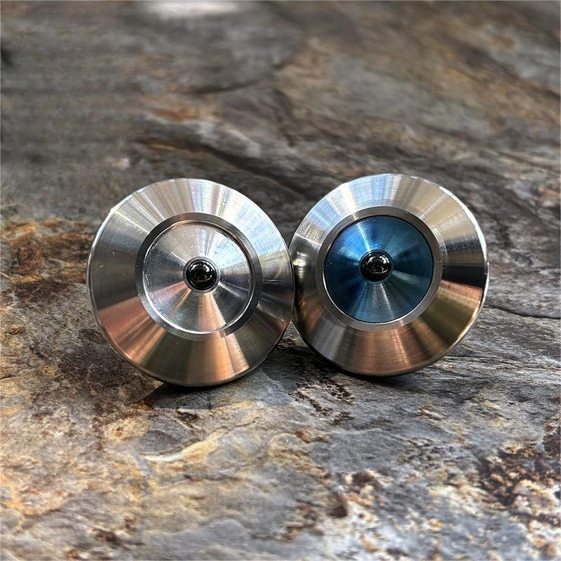 Titanium Stainless Steel Spinning Top Gyroscope Gyro Desktop Fidget Toy ...