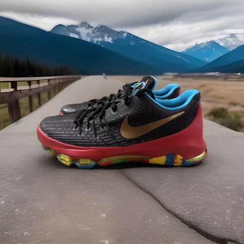 Nike KD 8 GS Money Ball Multi Color Kid's Size 5.5Y Basketball Shoes ...