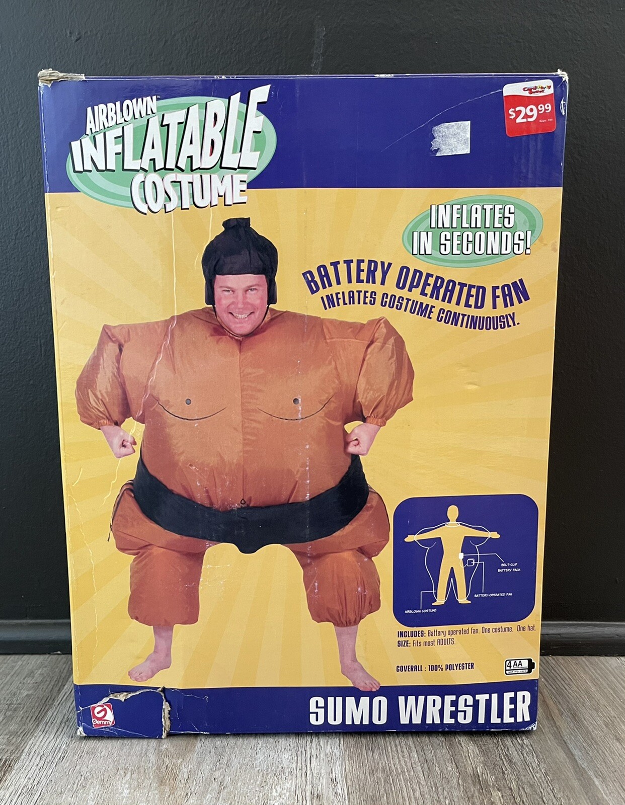 Inflatable Sumo Wrestler Costume Gemmy 2004 Airblown … - Gem