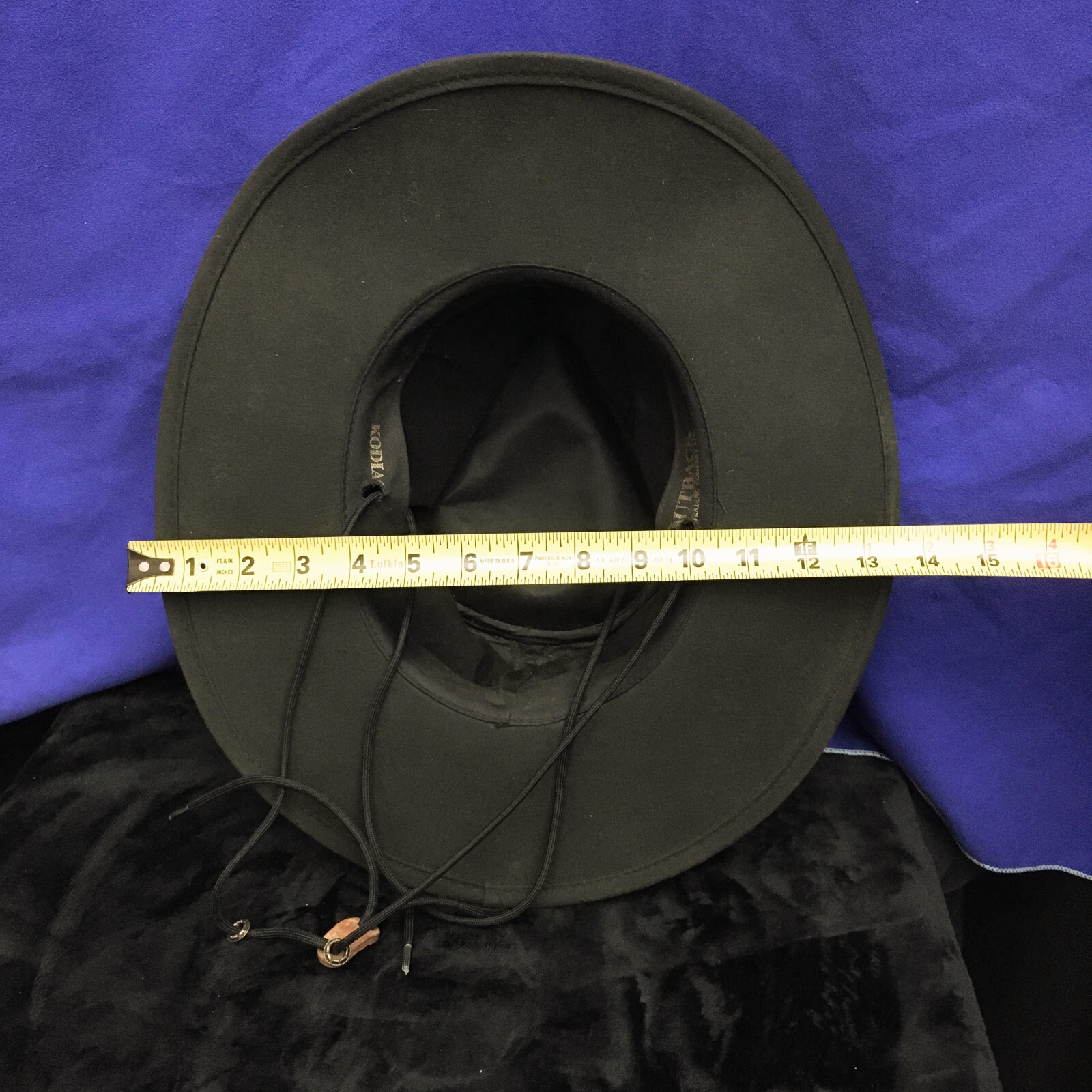 Outback Kodiak Mens Hat Wide Brimmed Leather With Chin Strap | eBay