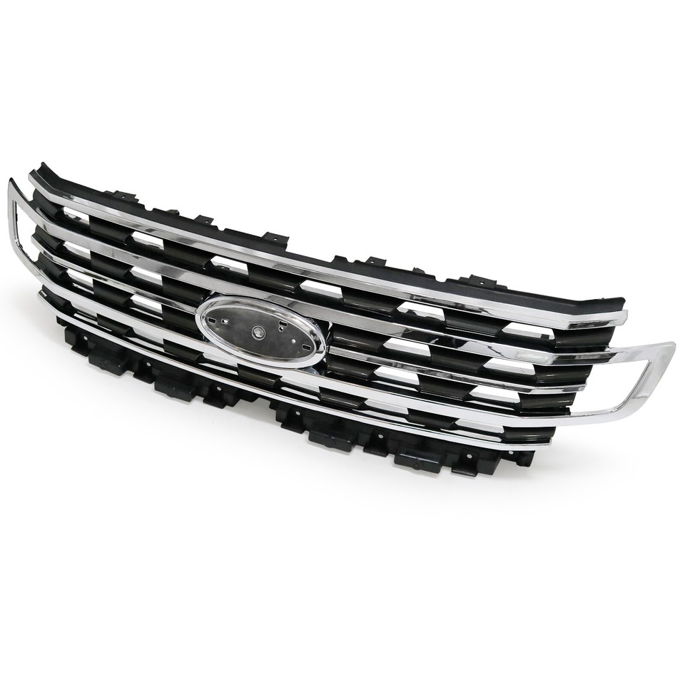 For Ford Expedition 2018-2021 Front Bumper Grille Upper Grill Chrome ...