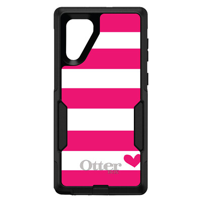 OtterBox Commuter for Galaxy Note(Choose Model)Hot Pink White Stripes ...