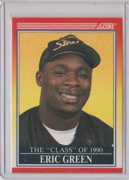 1990 Score Rookie Card #609 Eric Green Pittsburgh Steelers | eBay