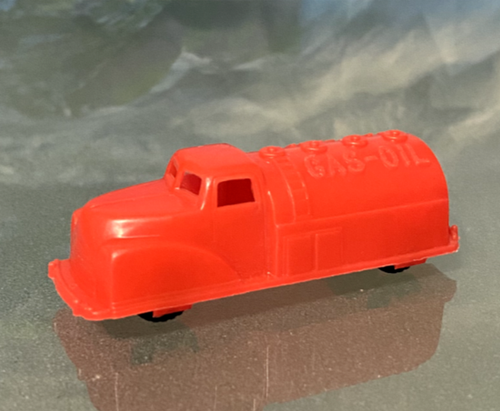 Vintage Toy Gasoline Delivery Tanker Truck Red Retro Approx. 3" | eBay
