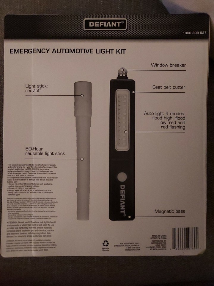 Defiant Emergency Automotive Light Kit BRAND NEW Original Packaging 350 ...