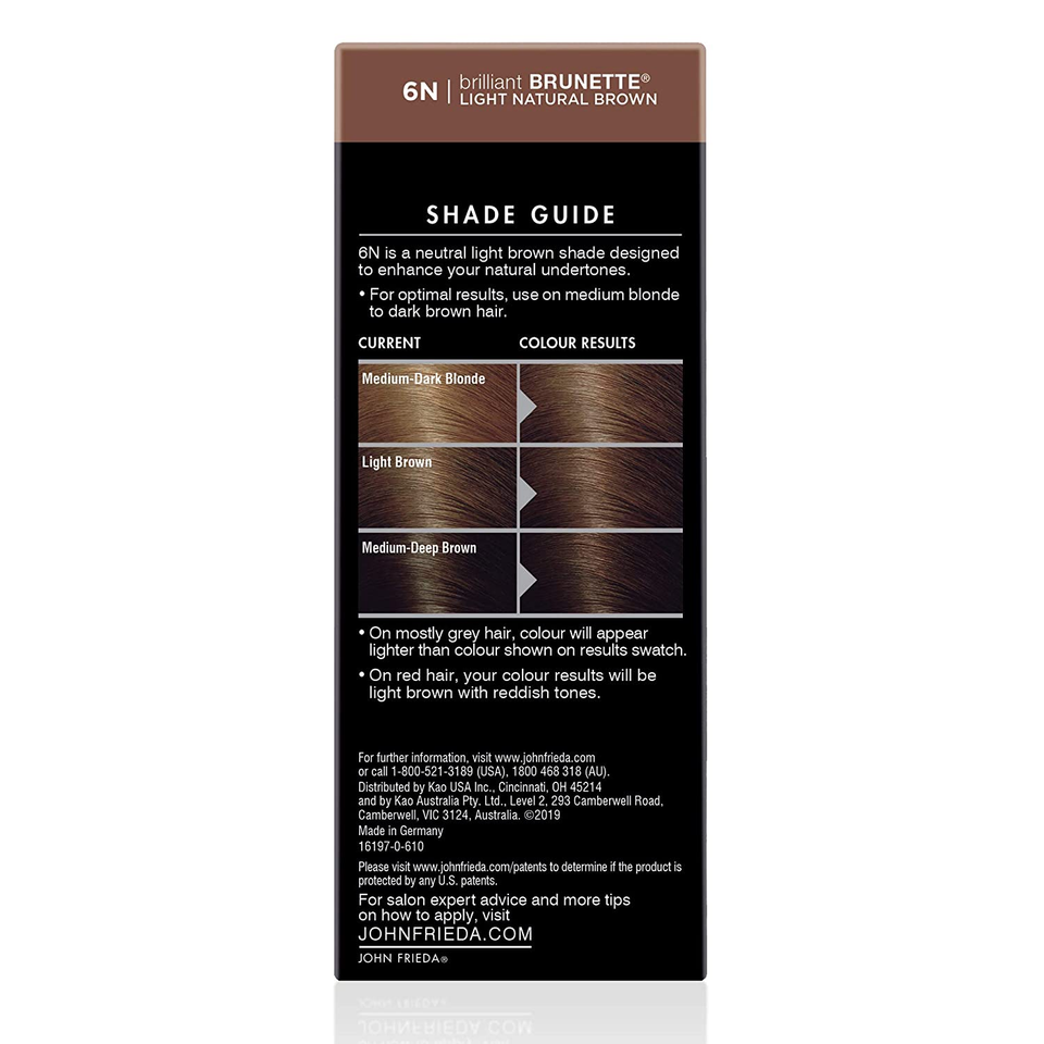 Precision Foam Colour, Light Natural Brown 6N, Full-Coverage Hair Color ...