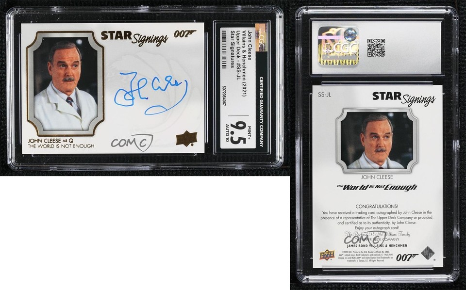2020 James Bond Villains & Henchmen Star Signings John Cleese Q CGC 9.5 ...