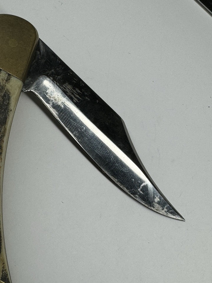 Puma Duke 210905 Stag Lockback Folding Knife | eBay