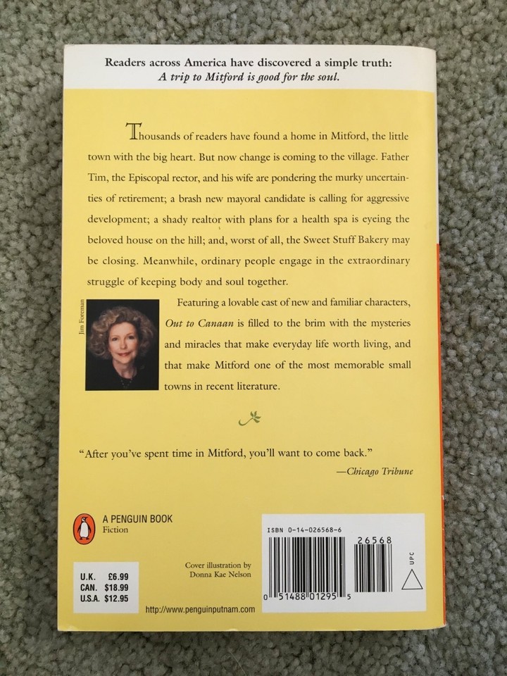 Out To Canaan by Jan Karon (Paperback) Father Tim Mitford Series ...