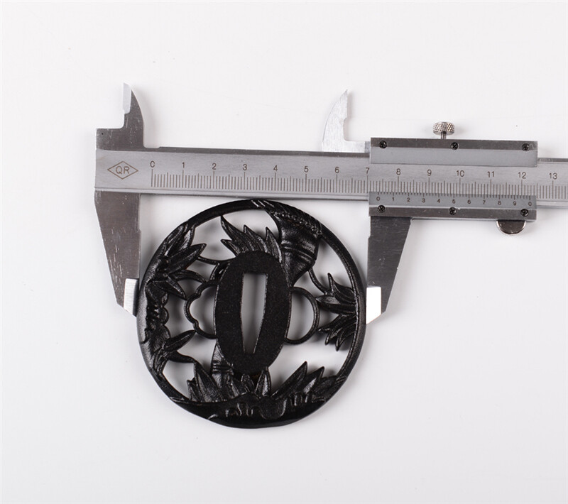 All kinds of Iron Tsuba Black Hand Guard Plate for katana wakizashi ...