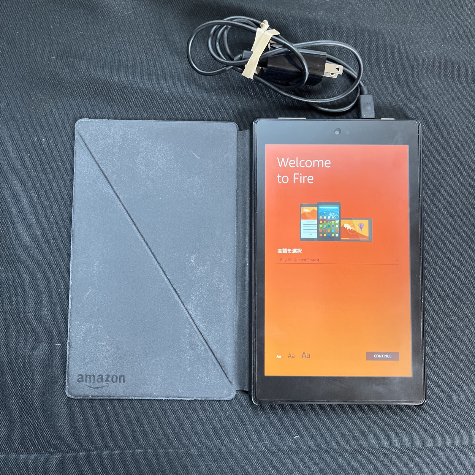 Amazon Fire model L-2338 Tablet | Black | With Case & Charger | 7 Inch ...