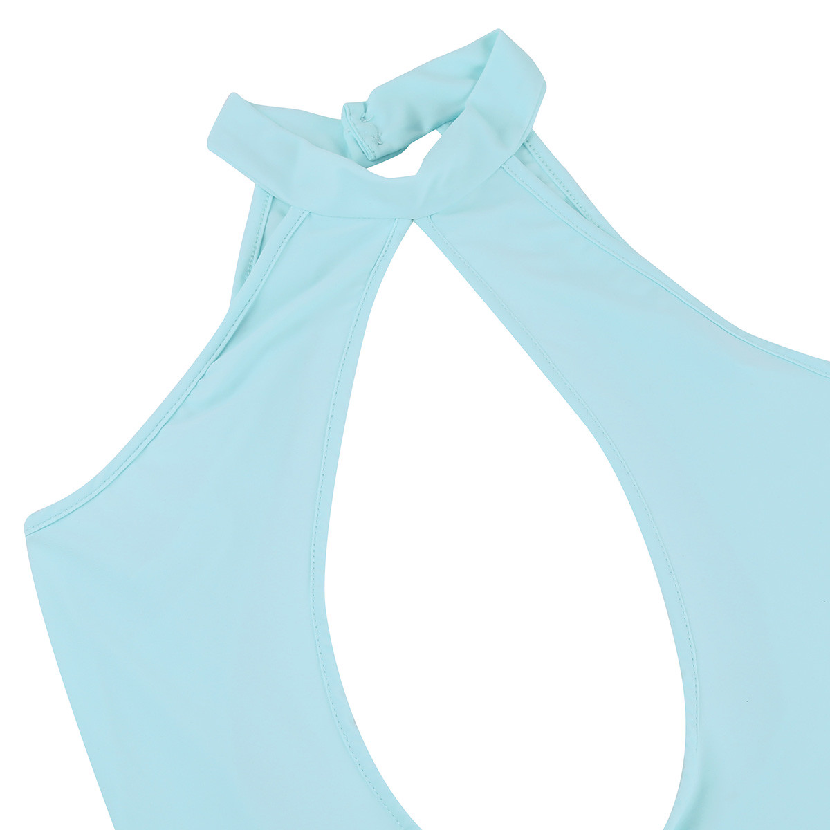 Women Sheer Cutout Leotard Bodysuit Backless Bikinis Open Crotch Thong