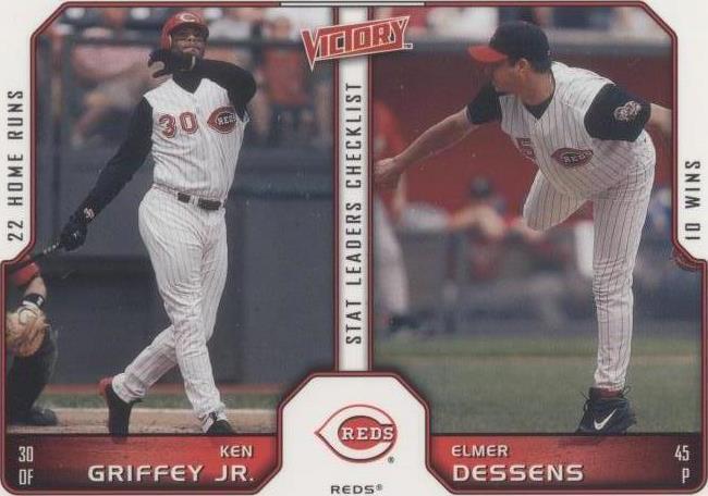 2002 Upper Deck Victory - Stat Leaders Checklist Ken Griffey Jr, Elmer ...