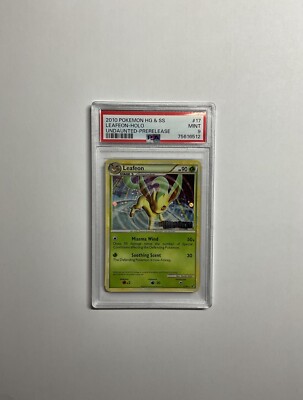 Pokemon 2010 HGSS Undaunted Leafeon Prerelease Holo Rare Promo PSA 9 | eBay