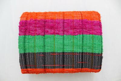 4X6 Rectangular Creatively Hand Woven Chindi Rag Rug Floor Carpet ...