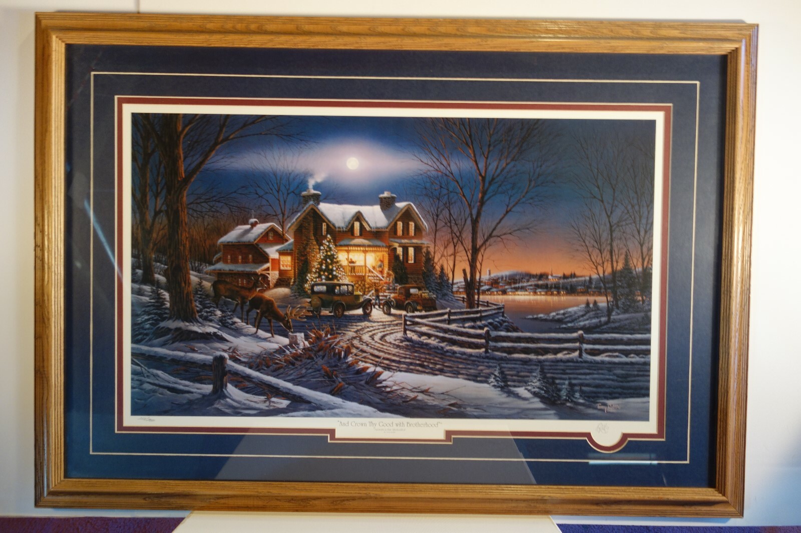 Terry Redlin And Crown Thy Good with Brotherhood | eBay