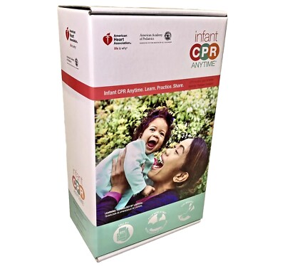 Infant CPR Anytime Kit AHA Heart Assoc. DVD Training + Baby Manikin ...