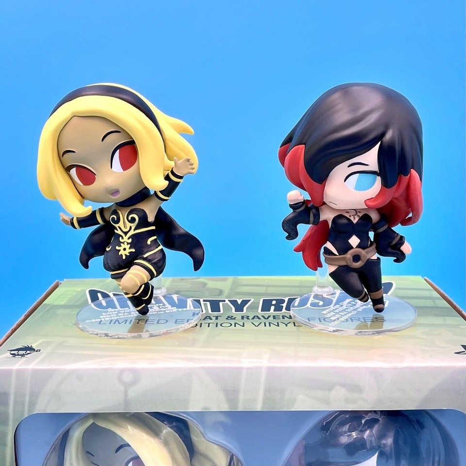 Gravity Rush 2 Kat and Raven 4" Vinyl Figure Statue Set Official Sony ...
