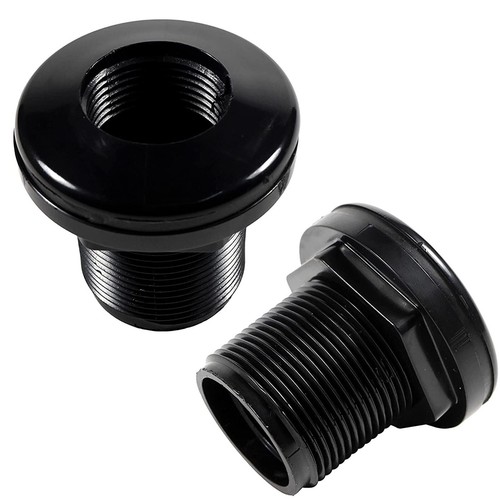2-Pack HQRP 3/4" ABS Bulkhead Fitting Double Threaded Water Tank ...