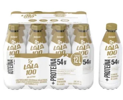 12 PACK LECHE LALA 100 + PROTEINA LACTOSE FREE 1 LITRO EACH | eBay
